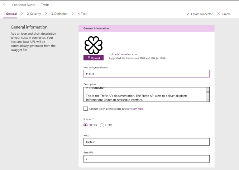 Setting up a Custom Connector from an OpenAPI file and utilizing it in ...